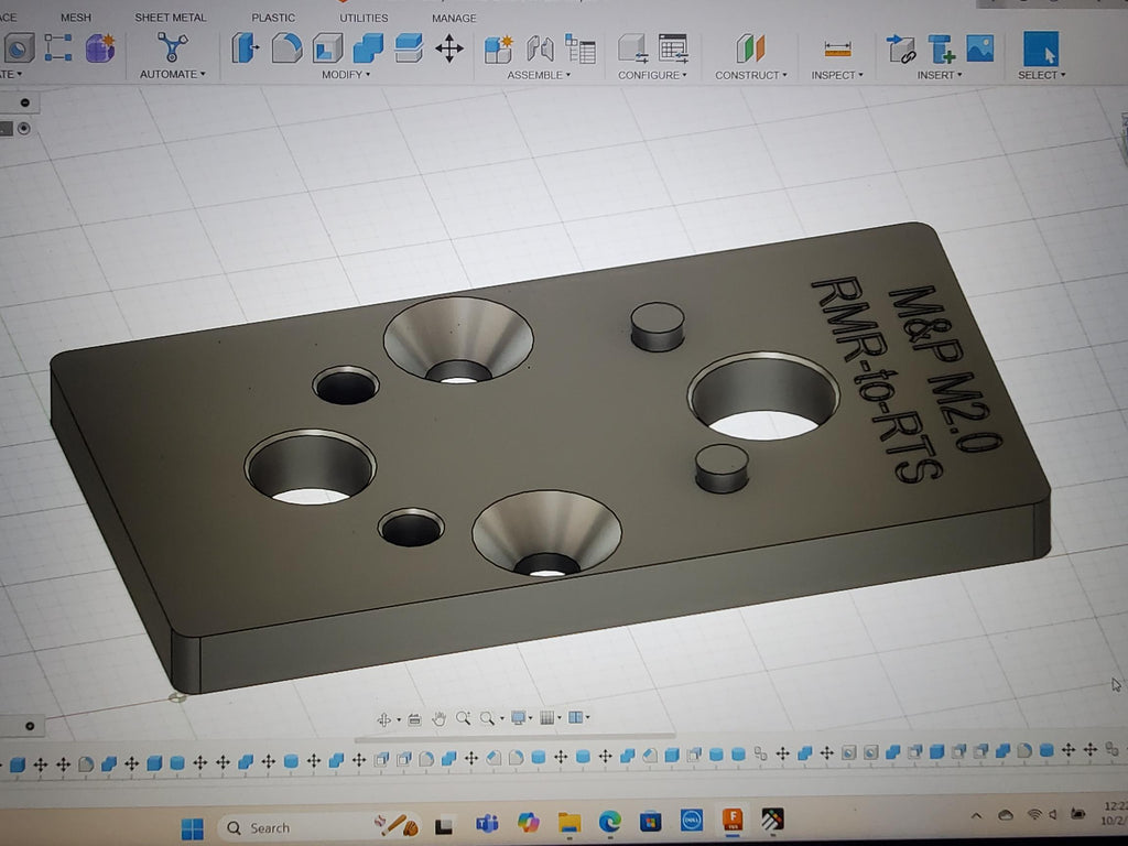 M&P M2.0 Factory RMR-to-CMore RTS2 Adapter Plate – SAS Tactical Customs LLC