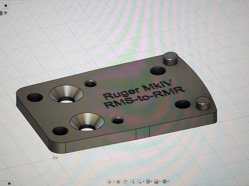 Ruger MkIV Rail-top mounted RMS-to-RMR Adapter – SAS Tactical Customs LLC