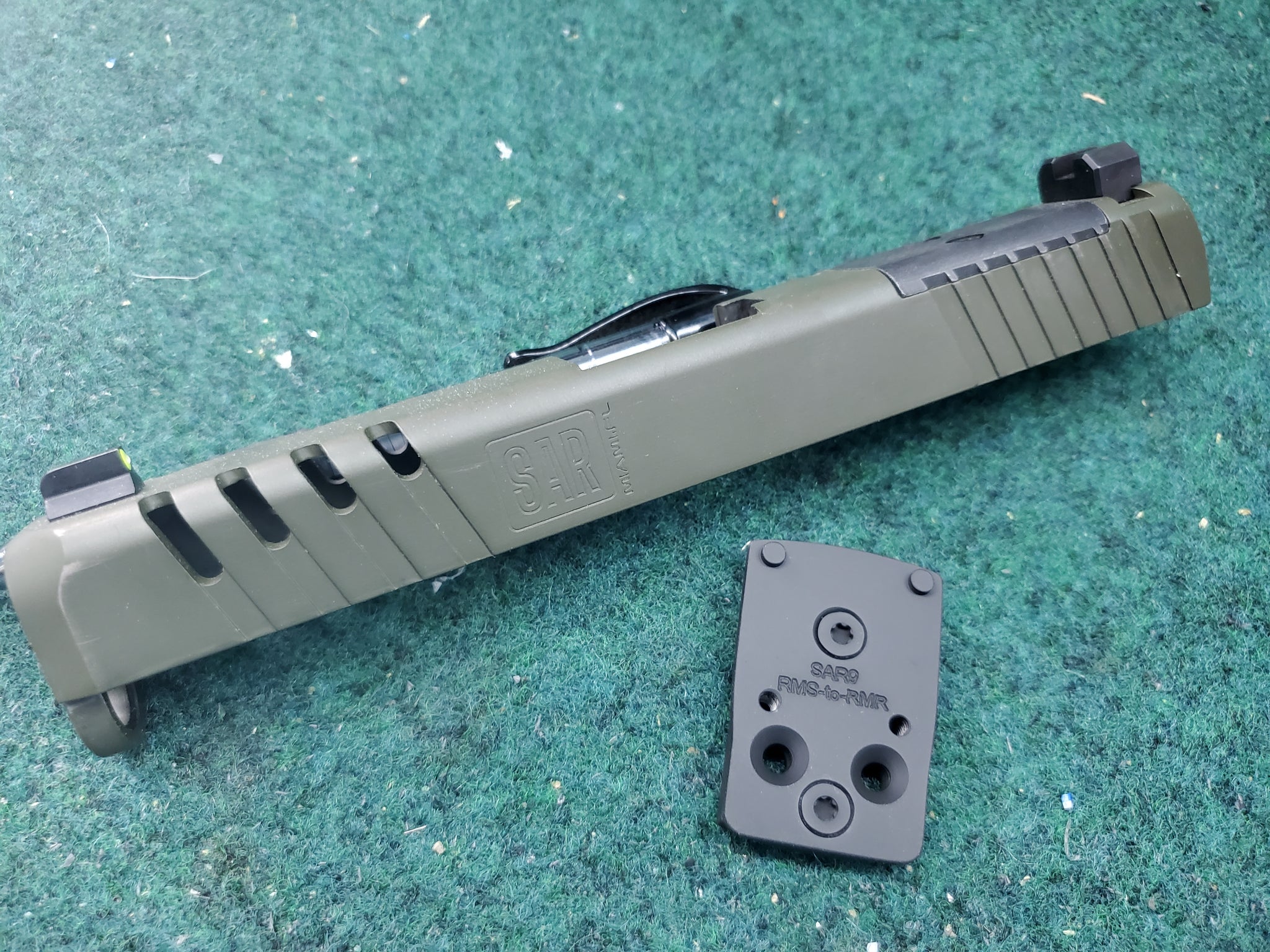 SAR9 RMR Adapter Plate: Factory RMSc-to-RMR – SAS Tactical Customs LLC