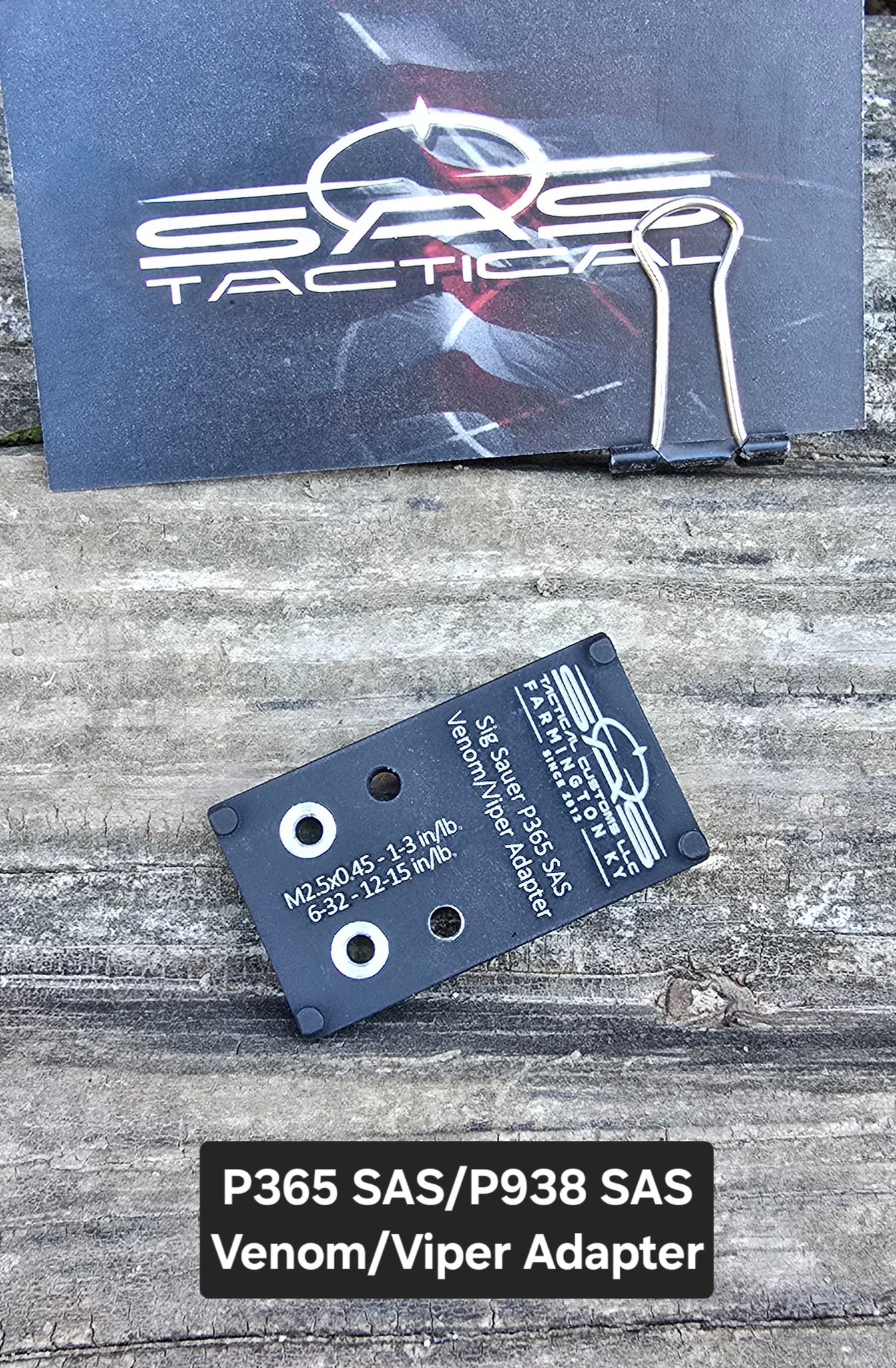 Sig P365/P938 SAS Optic Adapter/Mounting Plate – SAS Tactical Customs LLC