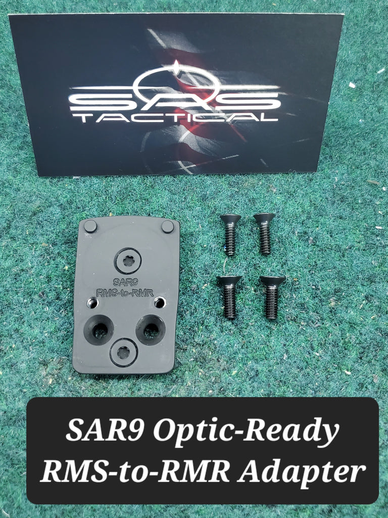 SAR9 RMR Adapter Plate: Factory RMSc-to-RMR – SAS Tactical Customs LLC