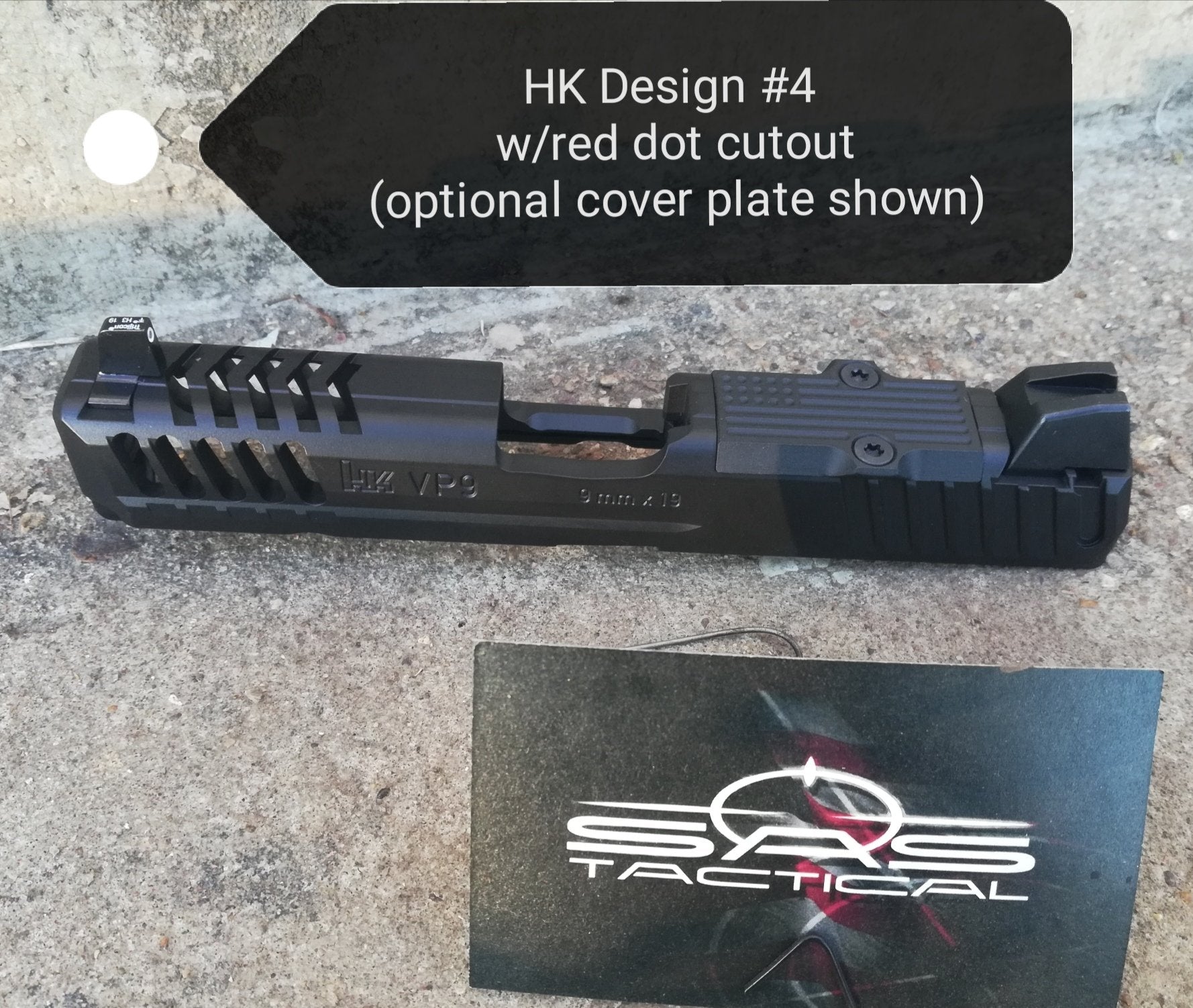 HK - Design #4 Slide Milling Service (w/red dot cutout) – SAS Tactical ...